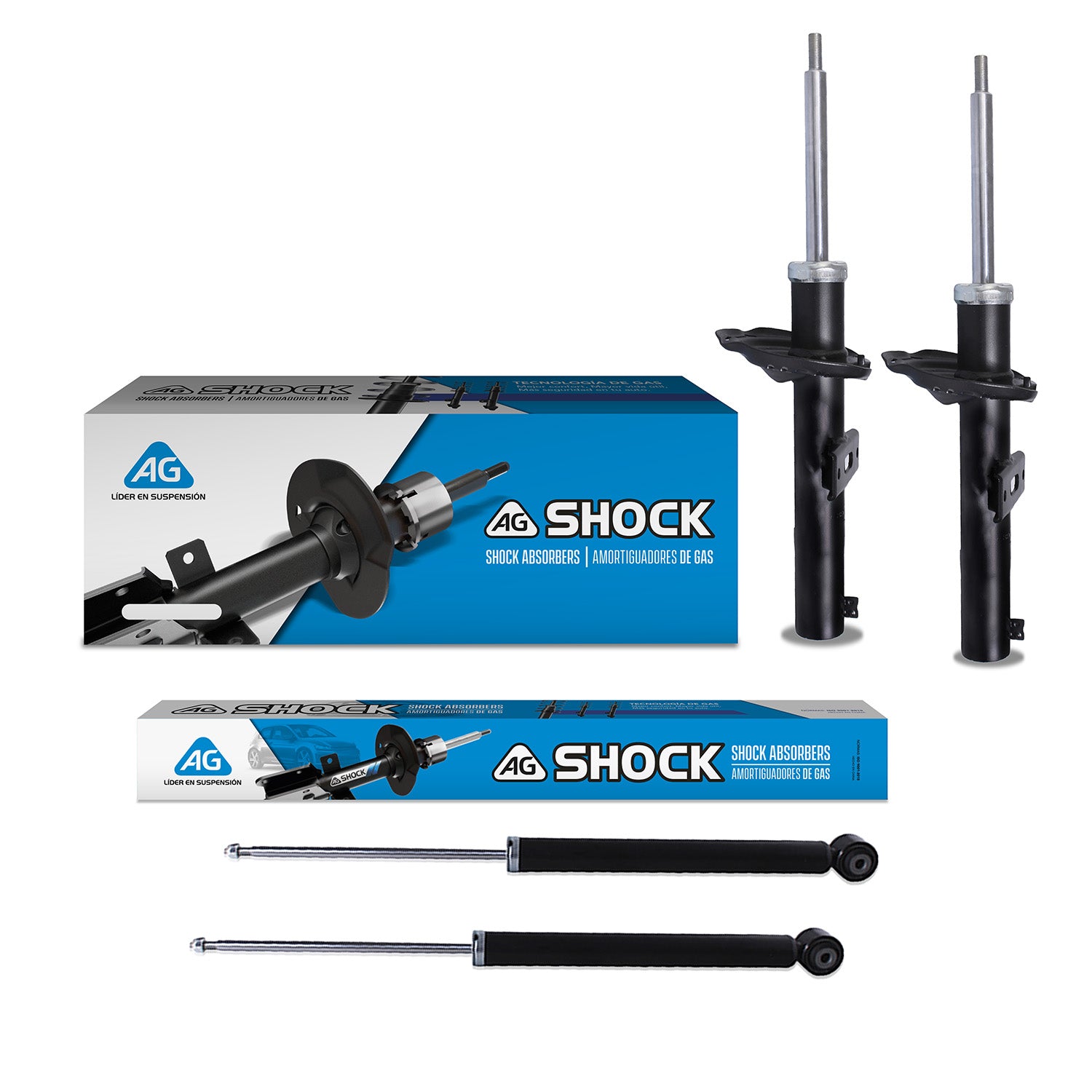 Amortiguadores Originales AG Shock Seat Arona 2018-2023 Delanteros y T ...