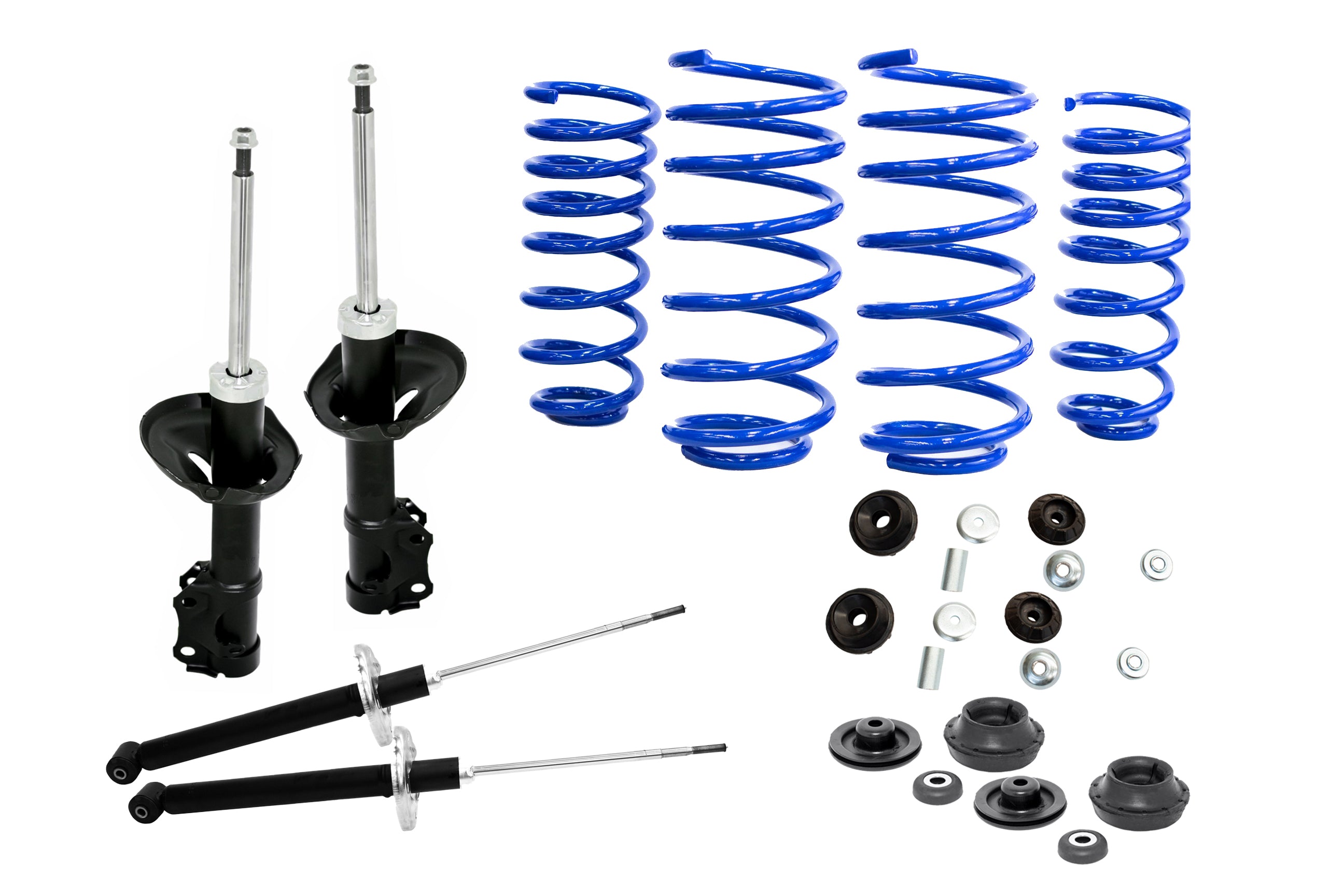 Kit Resortes Deportivos, Amortiguadores y Bases Volkswagen Golf MK3 Ar ...